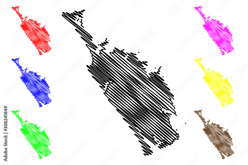 Northland Region (Regions of New Zealand, North Island) map vector ...
