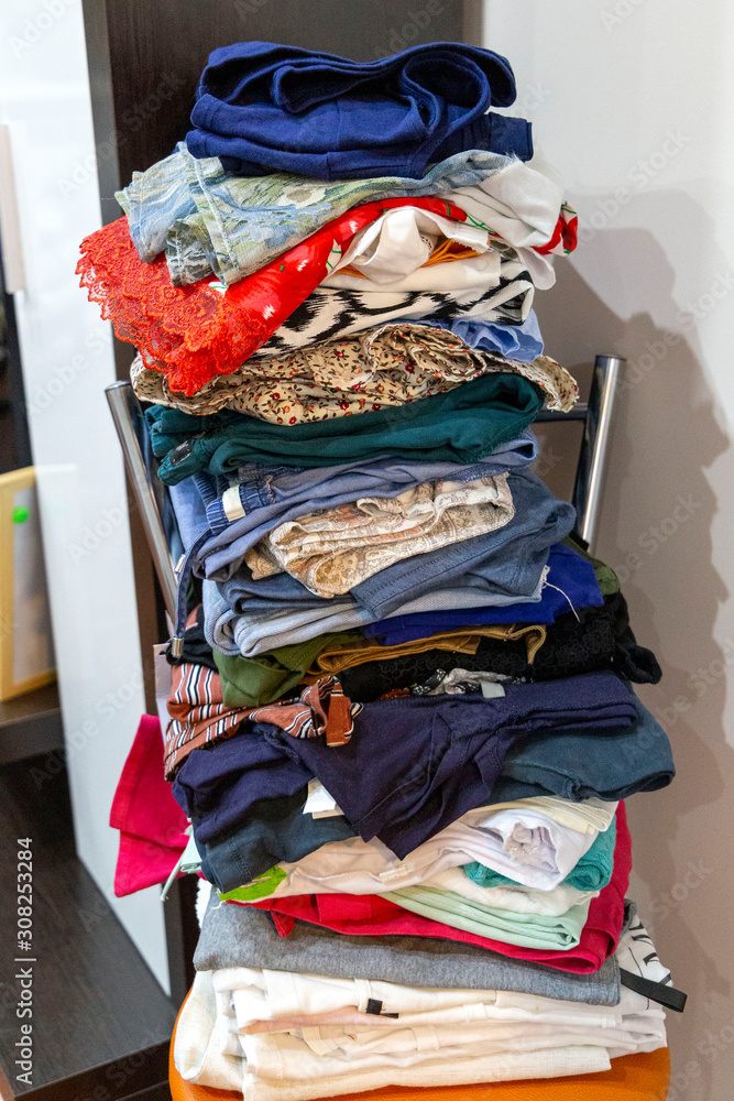 Folded Pile Of Clothes