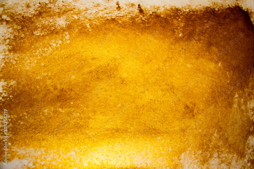 Gold background with scuffs. Golden Background and texture. Shiny gold ...
