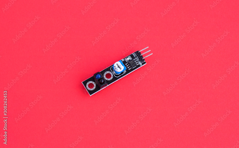 Tracking path tracing module, intelligent vehicle probe infrared ...