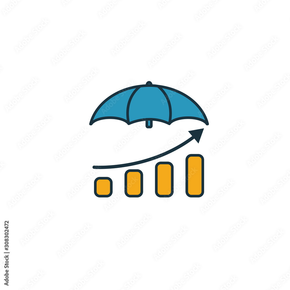 Risk Strategy icon. Simple element from risk management icons ...