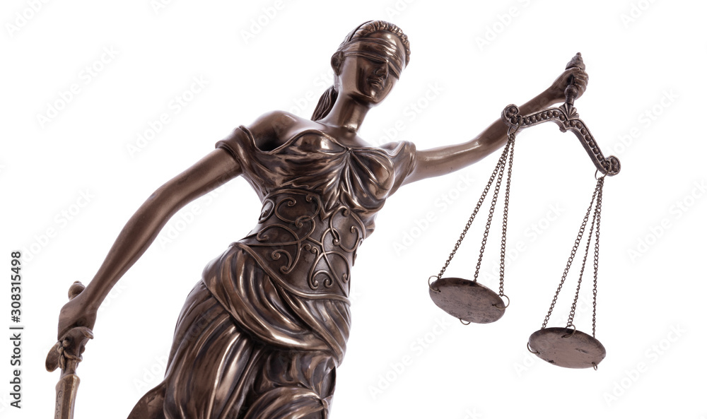 Lady Justice statue is the Greek ancient goddess Themis a symbol of ...