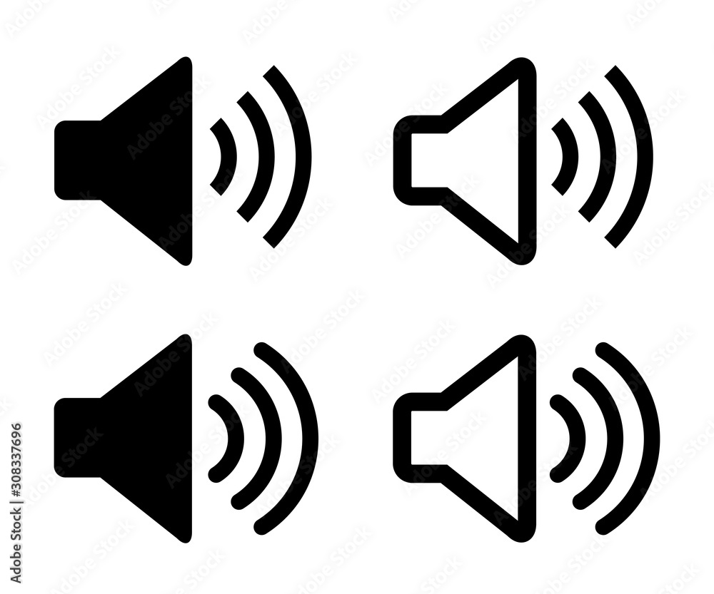 Audio speaker volume icon for apps and websites - for stock vector ...