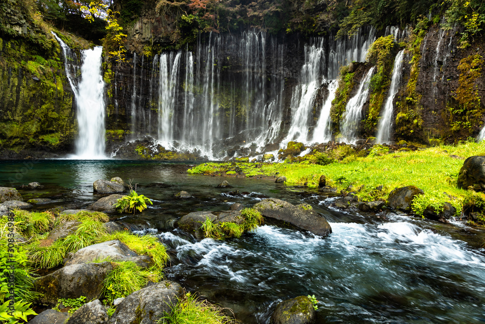 Shiraito waterfalls Stock Photo | Adobe Stock