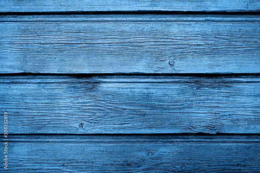 The old blue wood texture with natural patterns. Color of the year 2020 ...