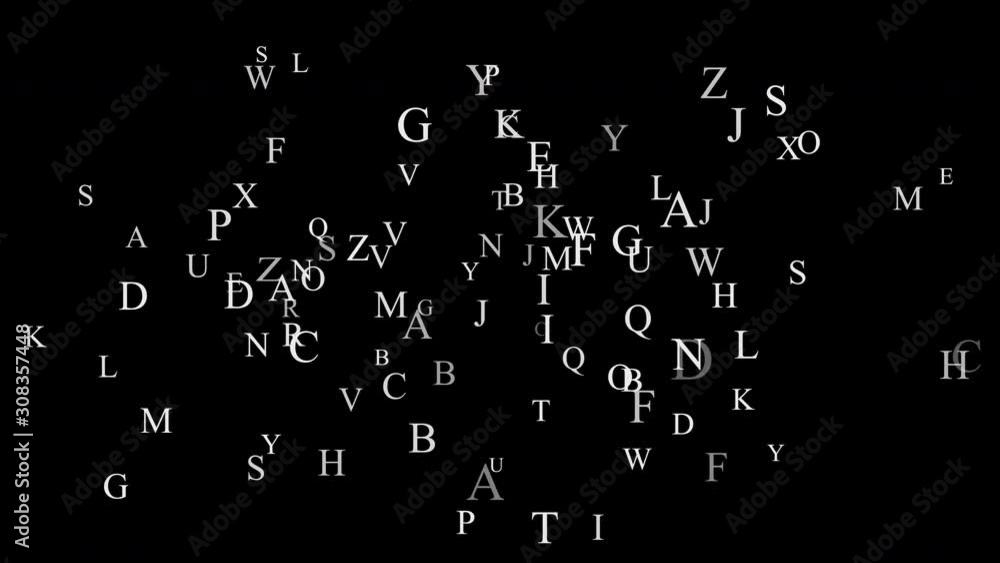 Animated ABC characters flying over background. Royalty high-quality ...