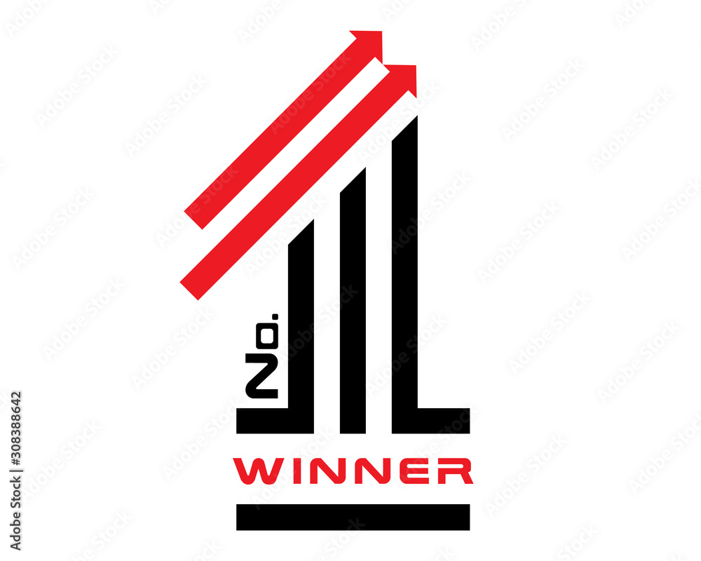 Number one No.1 Winner vector concept logo design. Stock Vector | Adobe ...