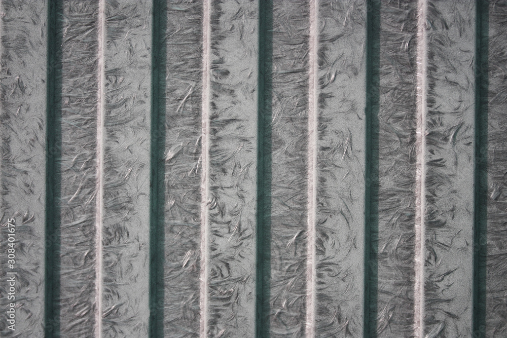 White Corrugated metal texture in the vertical line background or ...