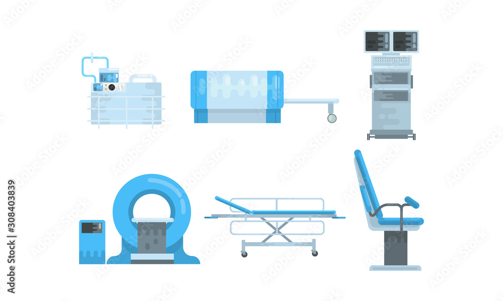 Medical Surgery and Examination Rooms Equipment with Scanner Monitor ...