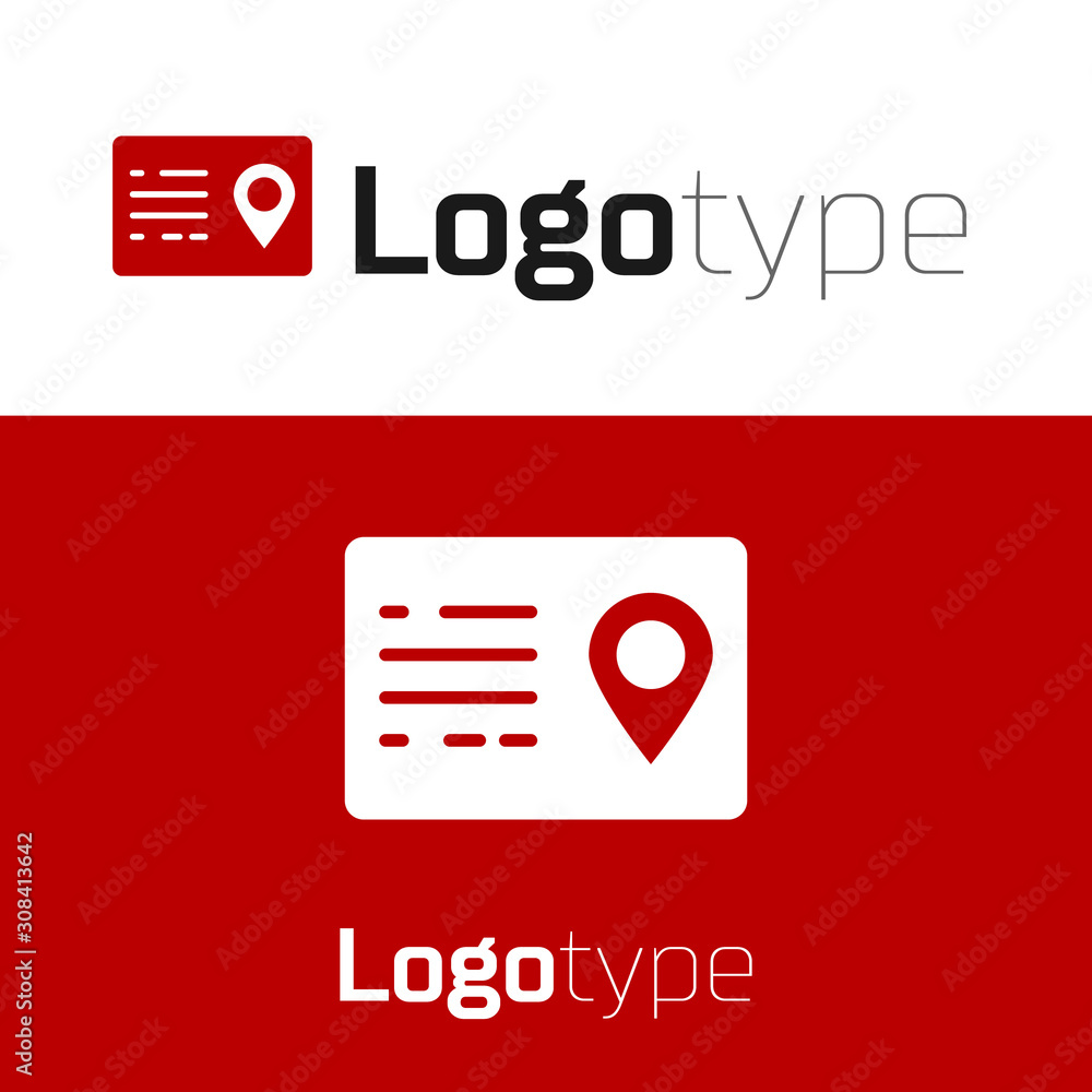 Red Address Icon