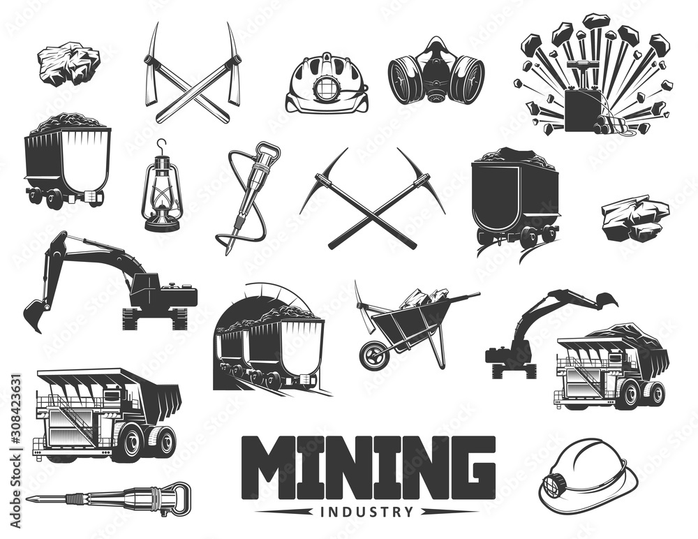 Mining Equipment Vector