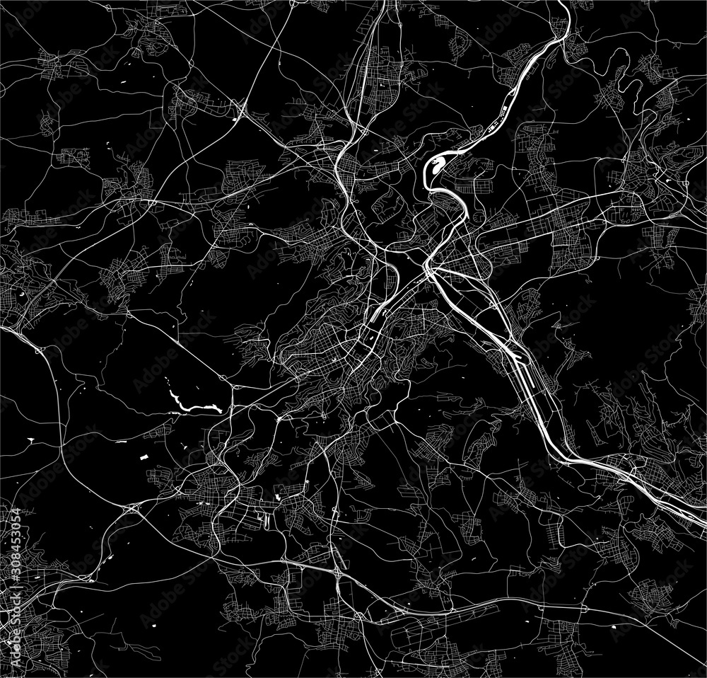 map of the city of Stuttgart, Germany Stock Vector | Adobe Stock