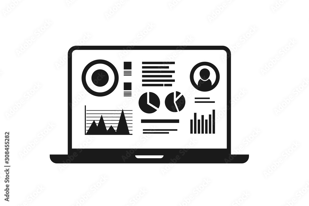 dashboard icon vector Stock Vector | Adobe Stock