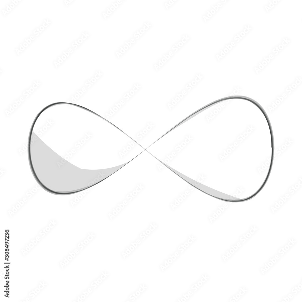 Infinity symbol of multiple thin black lines. Concept of infinite ...