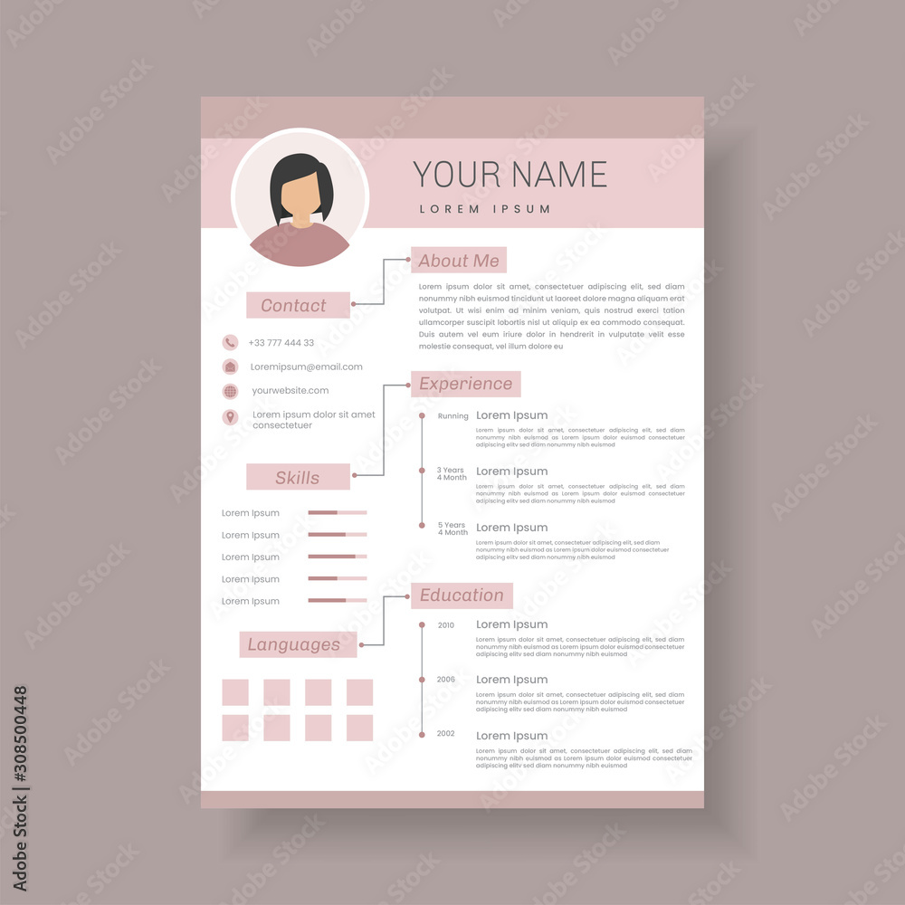 Professional resume template design and letterhead / cover letter ...