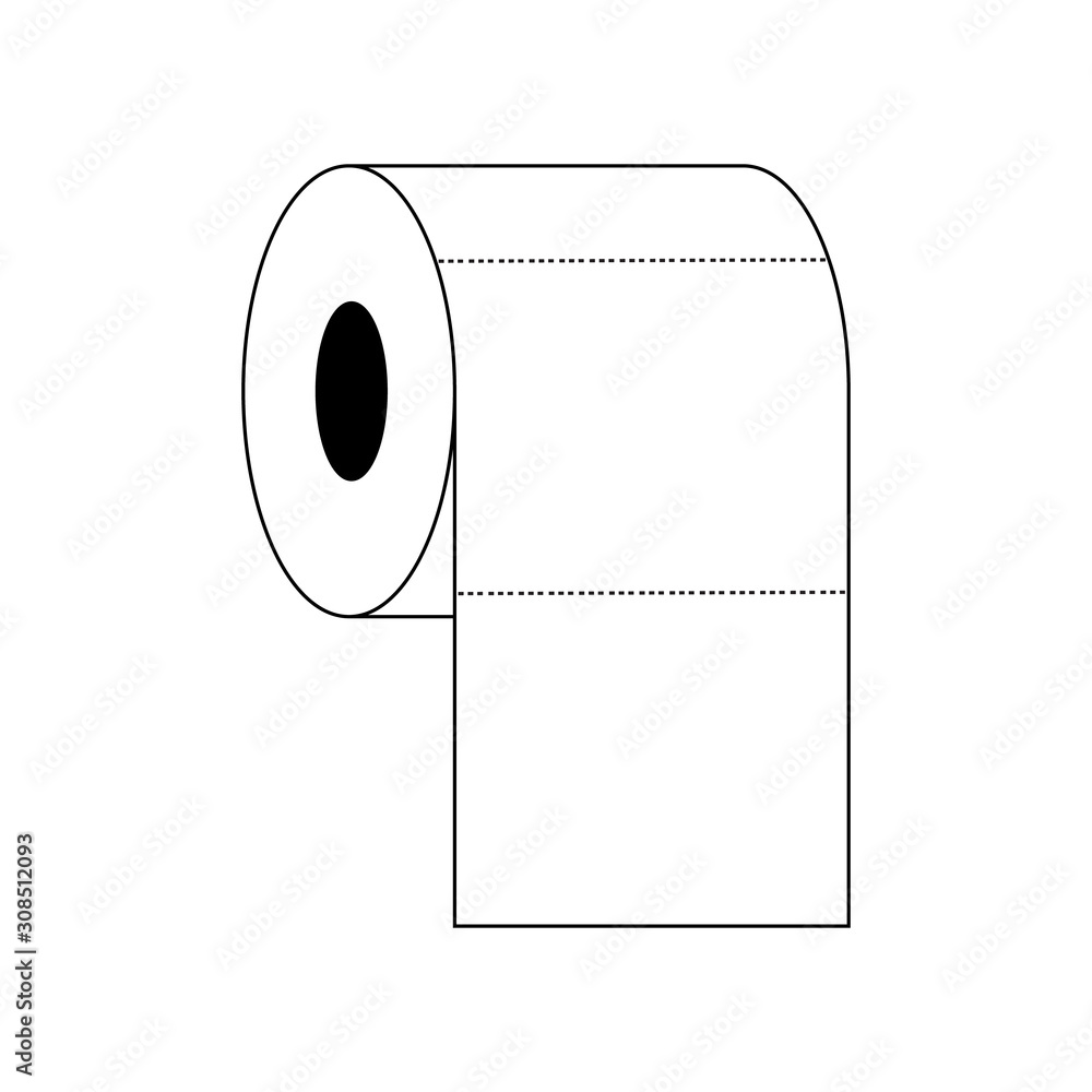 Toilet Paper Coloring Page