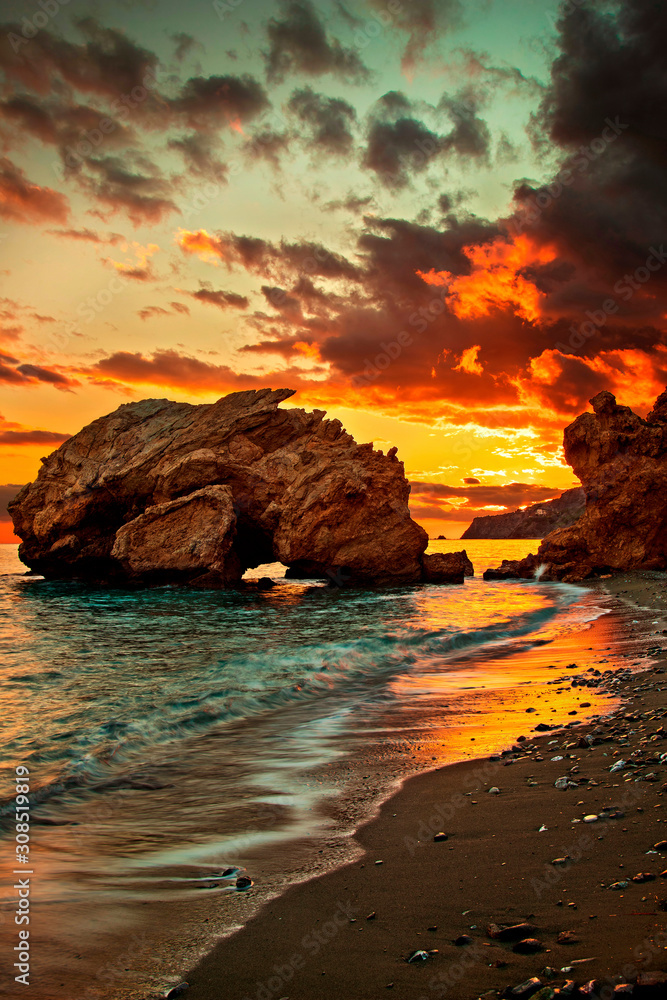 Greece Beach Sunset