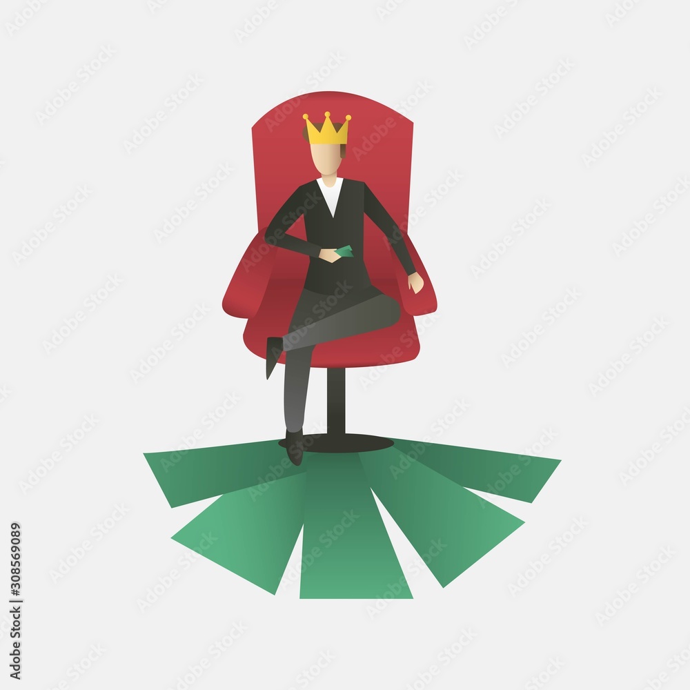 cash is king concept,Successful investor will Hold cash time in crisis ...