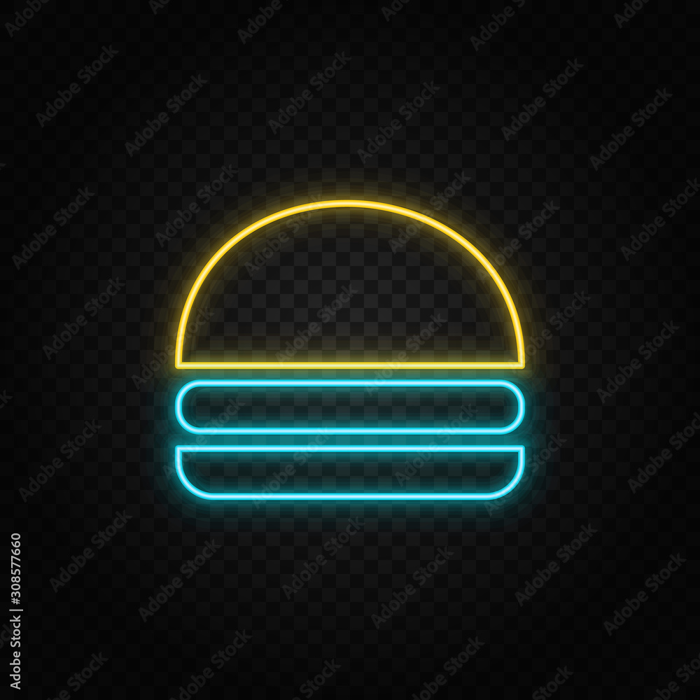 Neon Blue Burger