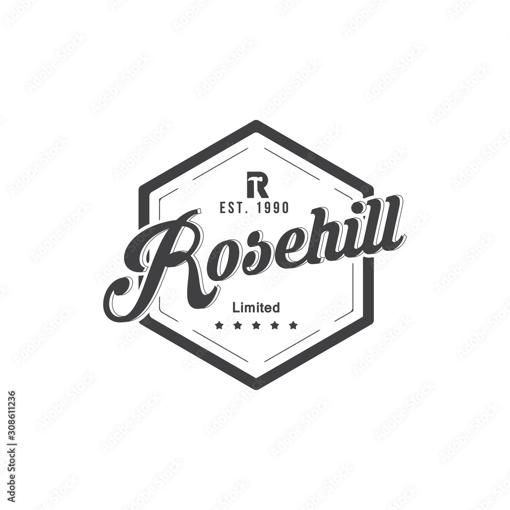 rose hill logo designs, real estate logo inspirations, R logo Stock ...