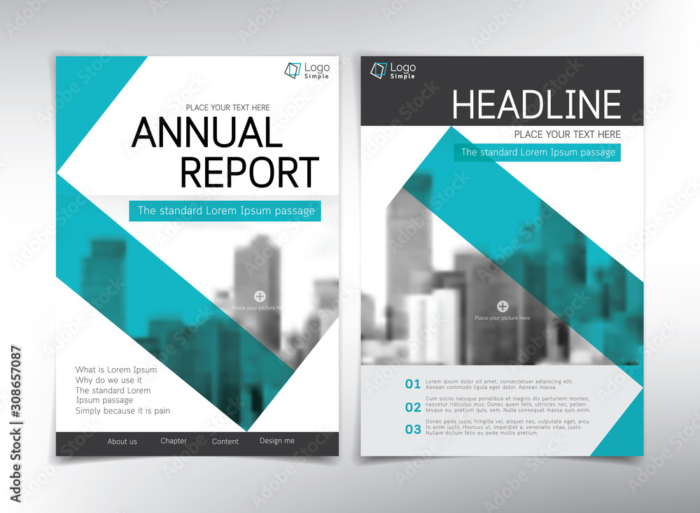 Modern business cover page, vector template Stock Vector | Adobe Stock