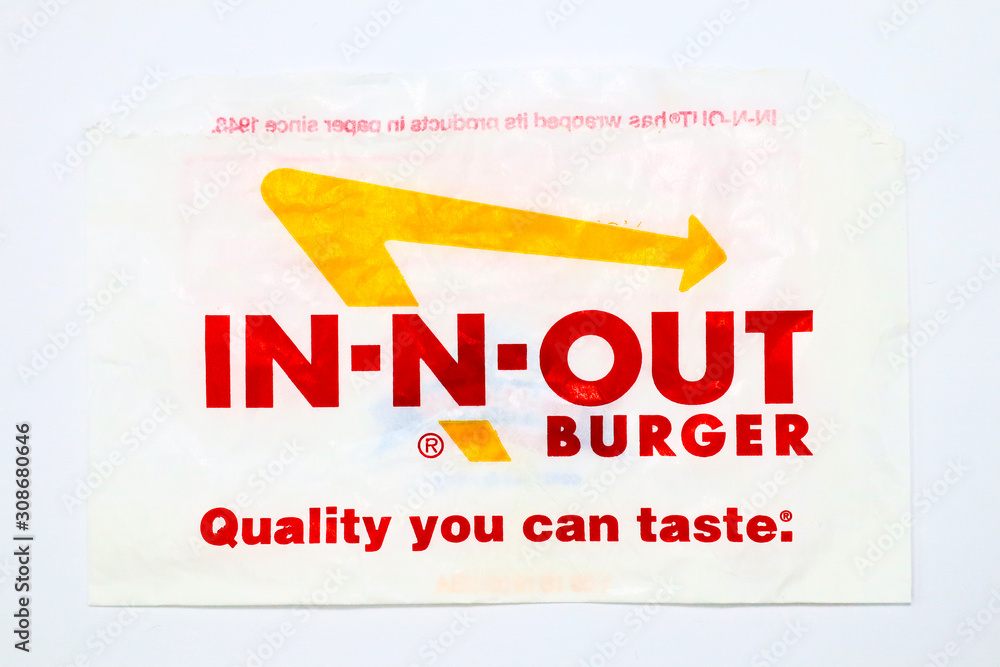 Hollywood, California - December 3, 2019: IN-N-OUT Burger, American ...