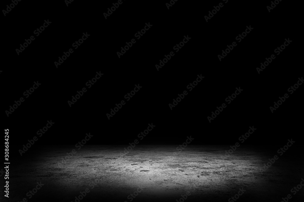 Abstract image of Studio dark room concrete floor texture background ...
