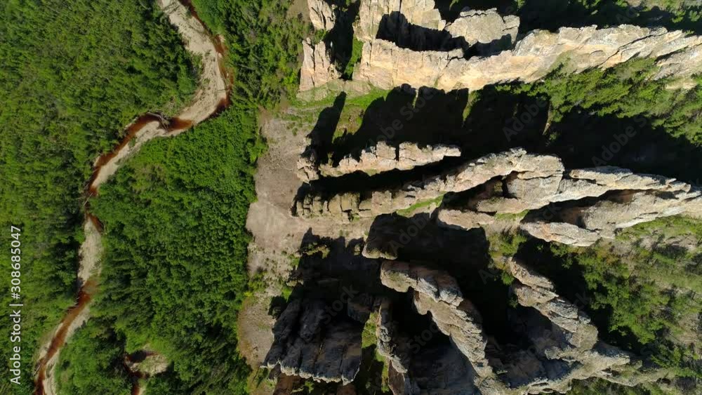 Lena Pillars cliff tops unique nature Russia Sakha Yakutia natural ...