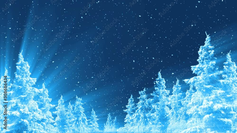 Winter Background Animation Loop Stock Video | Adobe Stock