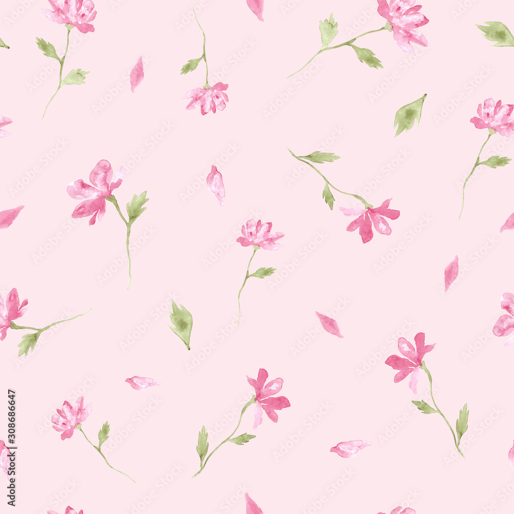 Pink Little Flowers Background | Best Flower Site