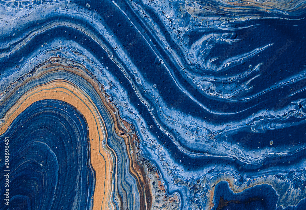 Beautiful textured blue background. Color of the year 2020. Main trend ...