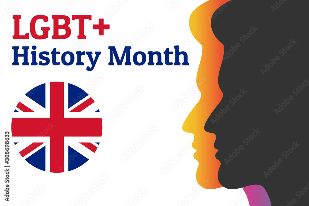 LGBT History Month. Concept of annual month-long observances with ...