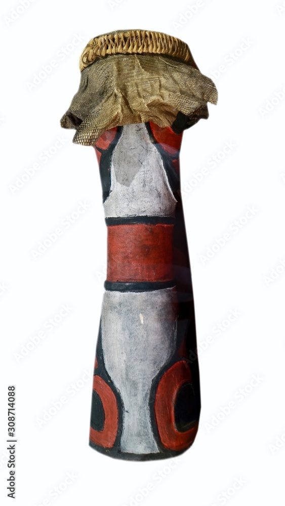 Tifa on white background. Tifa is a musical instrument that originated ...