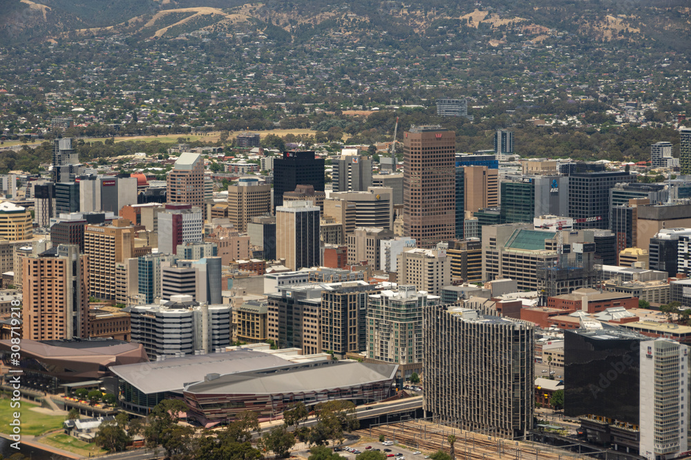 Adelaide skyline , the city is a tourist destination and the capital ...