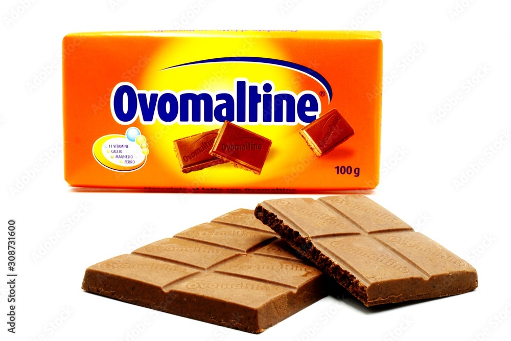 Ovomaltine Chocolate Bar. Ovomaltine is a registered trademark of ...