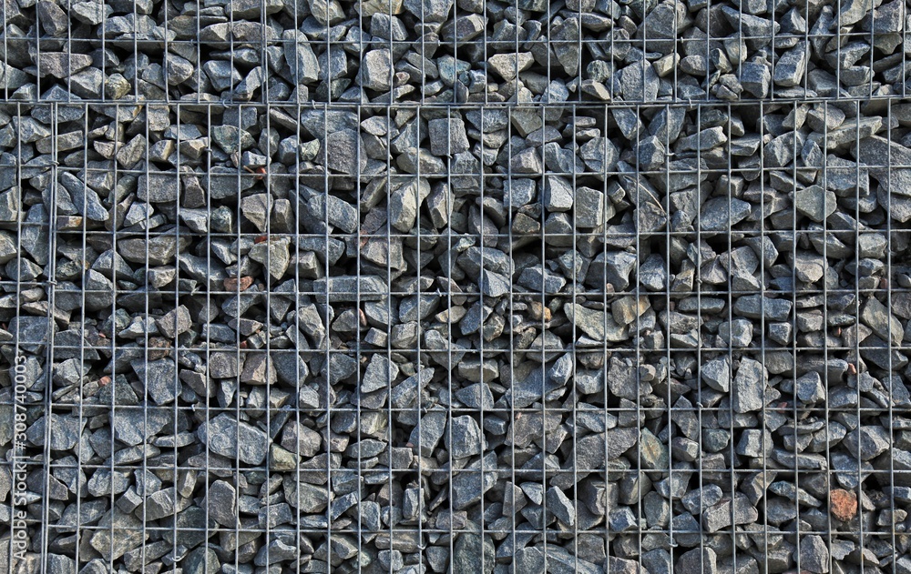 Gabion, texture, background. Gabion net frequent part (design). New ...