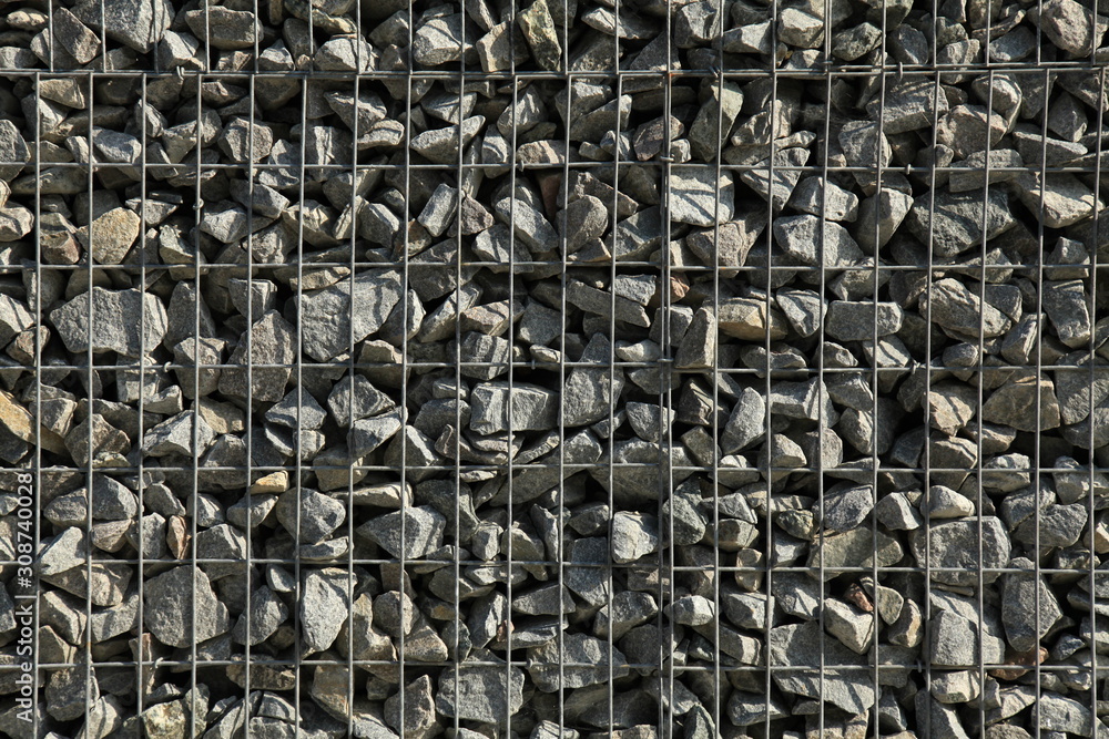 Gabion, texture, background. Gabion net frequent part (design). New ...