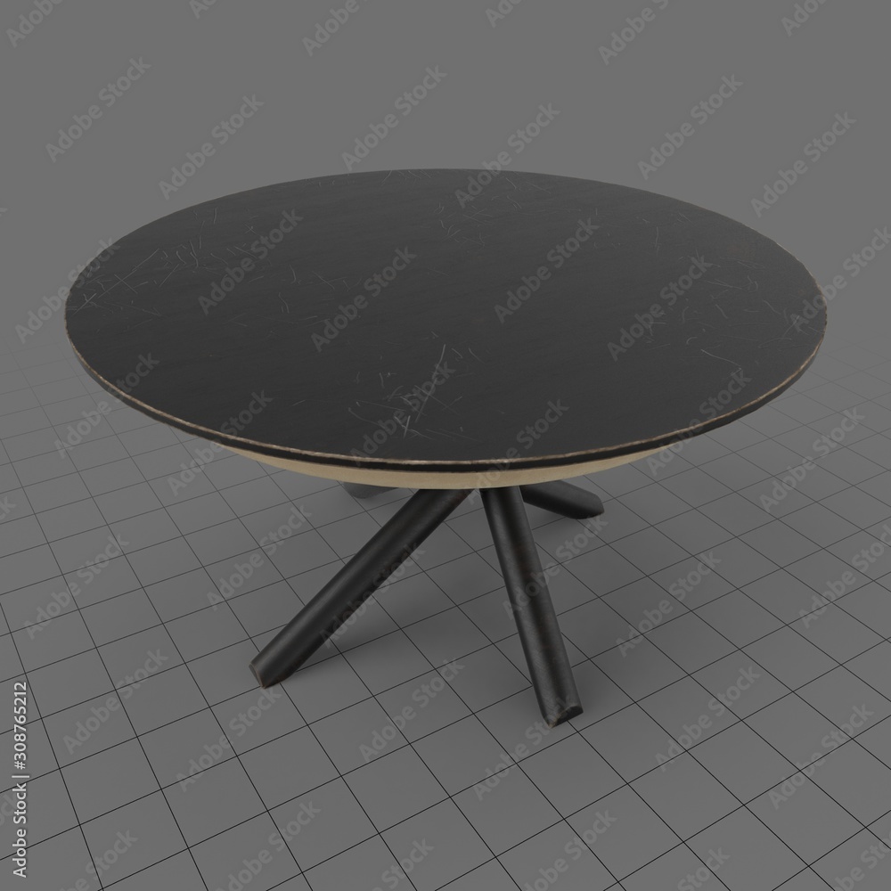 Round table Stock 3D asset | Adobe Stock