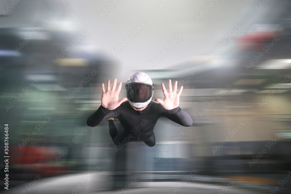 Ten fingers. Fly men shows ten fingers. Sky diver gestures by fingers ...