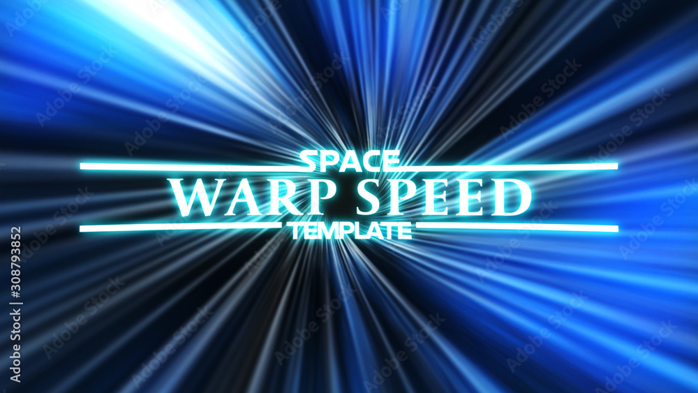 Warp Speed Title Stock Template | Adobe Stock