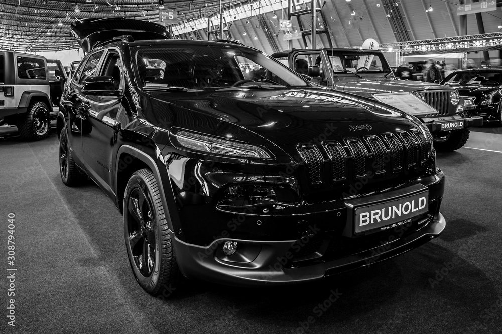 STUTTGART, GERMANY - MARCH 03, 2017: Mid-size luxury SUV Jeep Grand ...