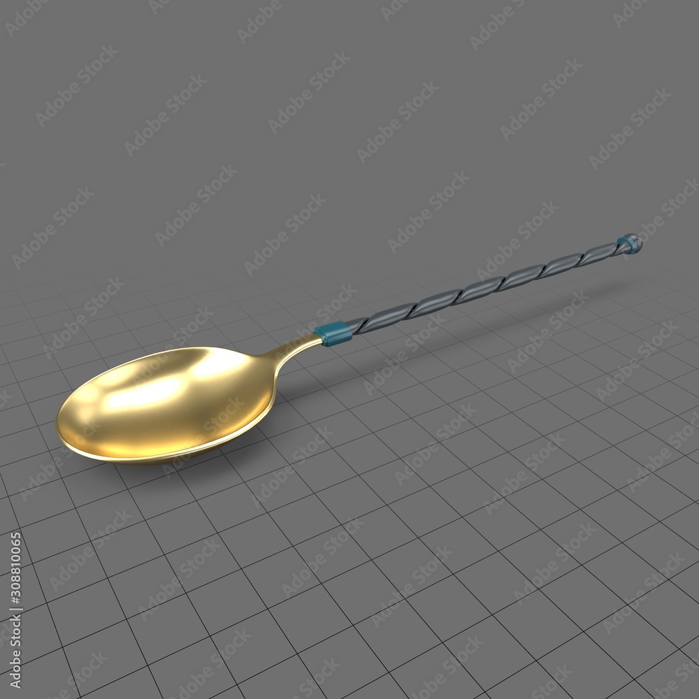 Vintage spoon Stock 3D asset | Adobe Stock