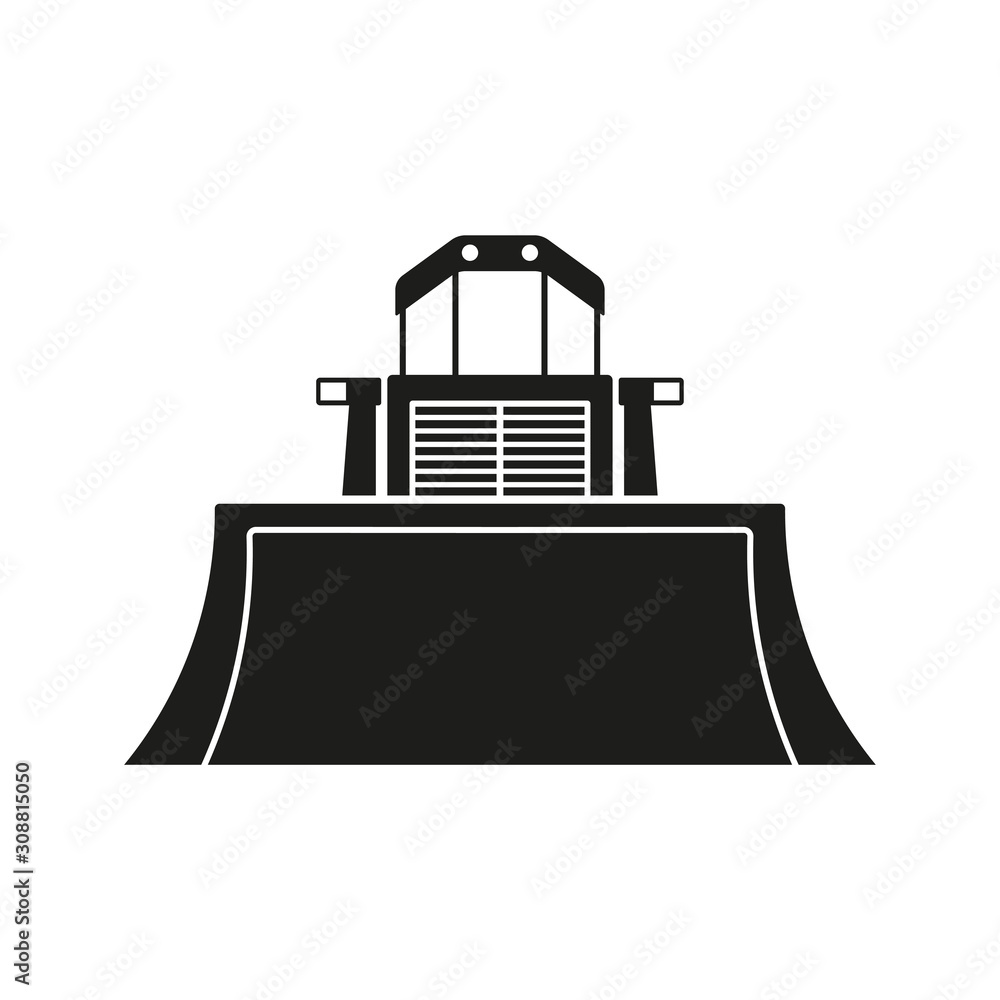 Bulldozer Front View