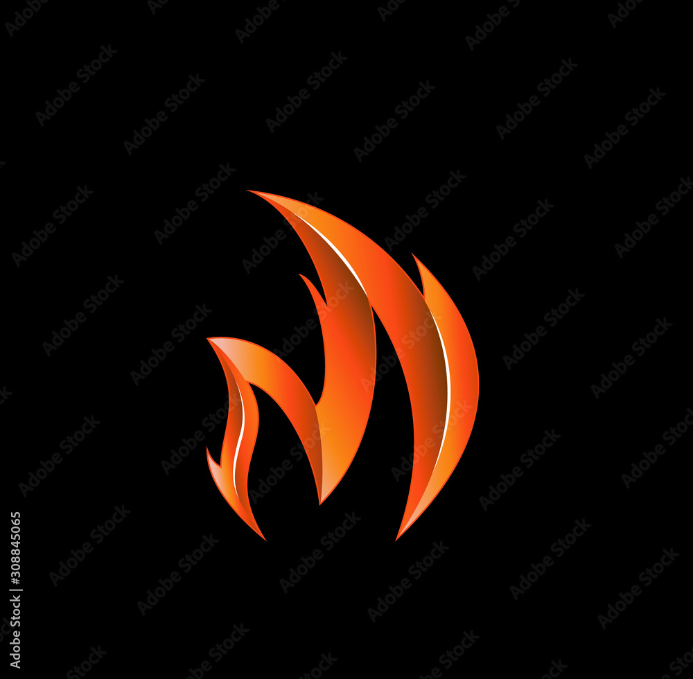 letter m flame logo vector download Stock Vector | Adobe Stock