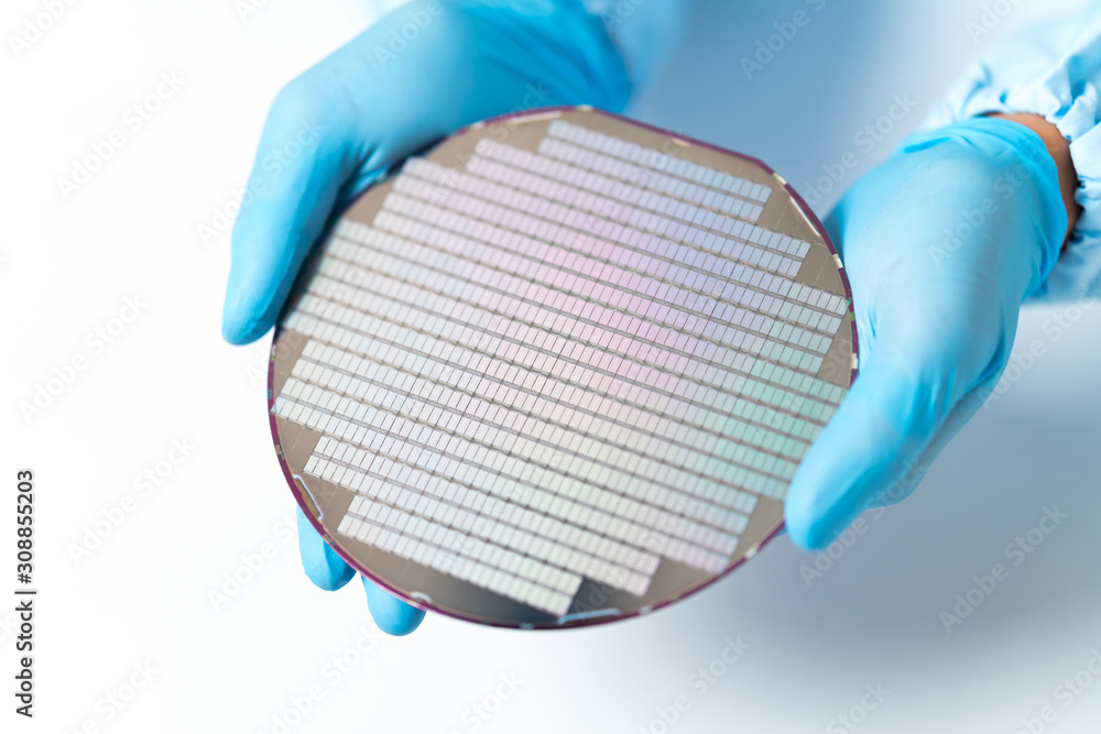 Silicon wafer Stock Photo | Adobe Stock