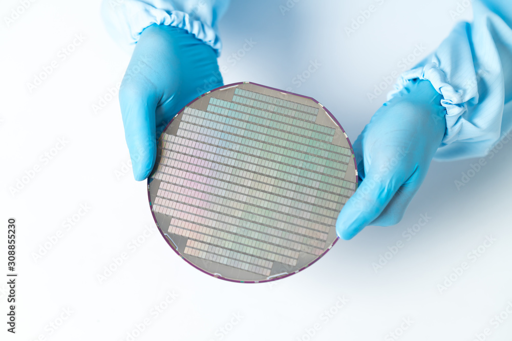 Silicon wafer Stock Photo | Adobe Stock