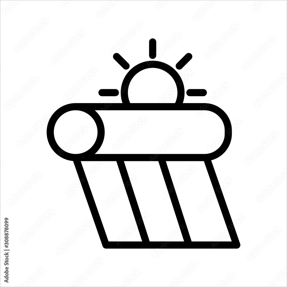 Appliance, heater, solar, solar water heater, water icon Stock Vector ...