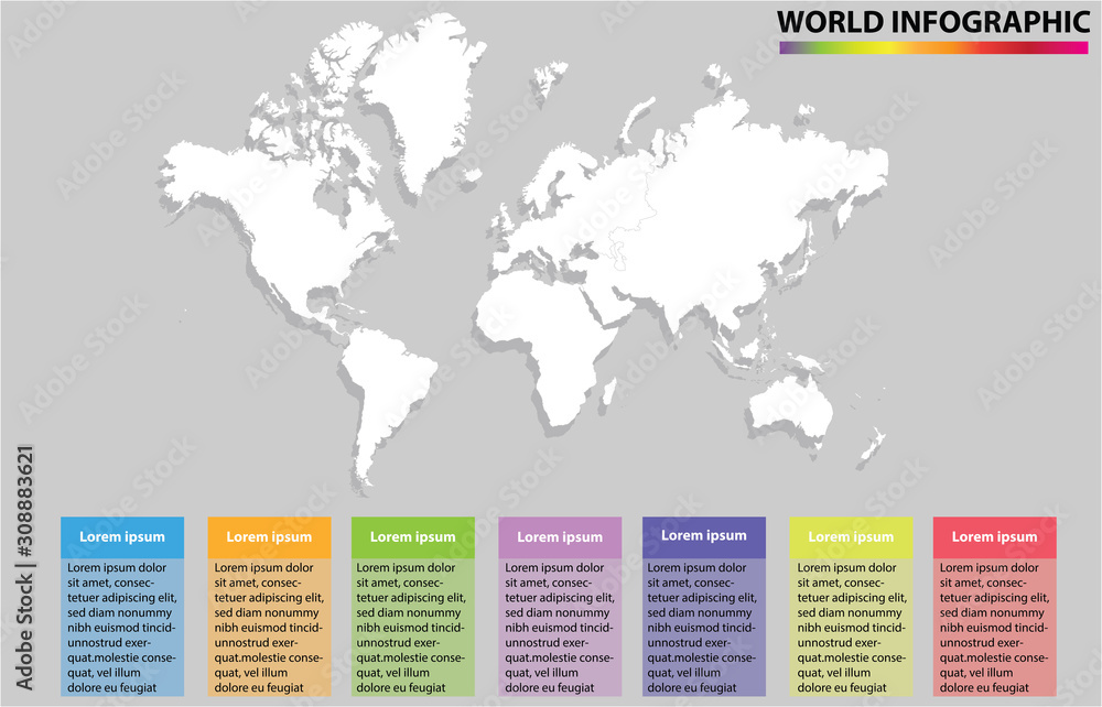 World map inforgraphic with table describing the conditions below the ...