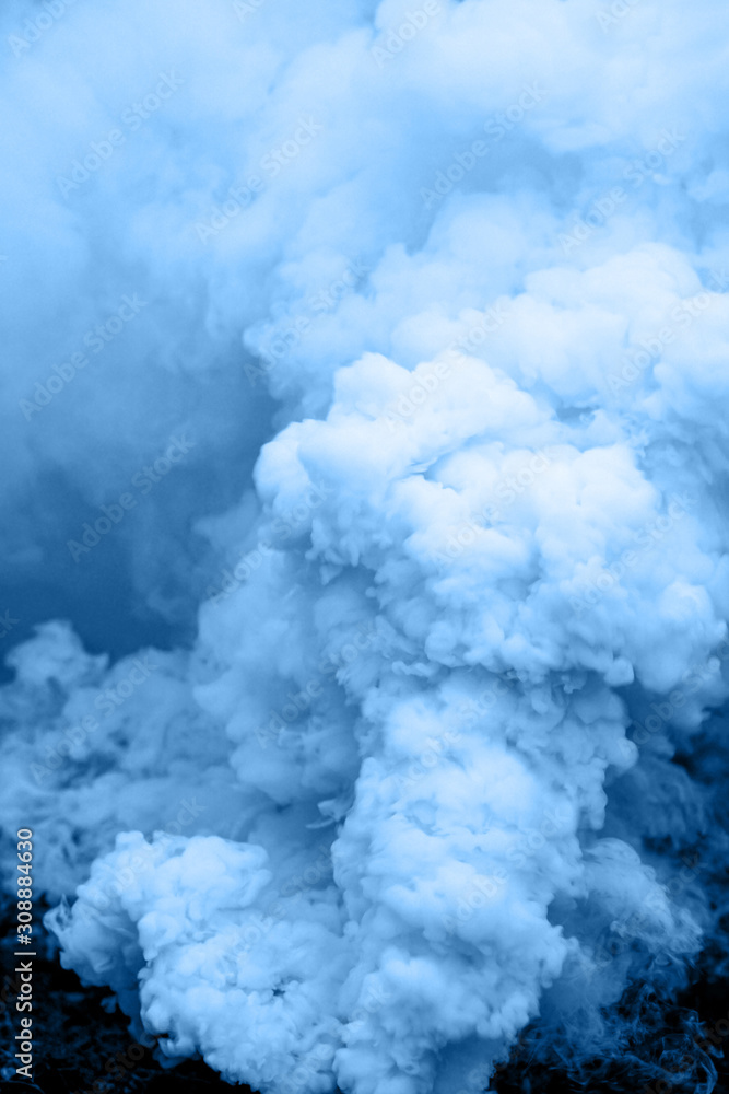 Smoke texture background . Blue smoke barrel Photo Stock Photo | Adobe ...