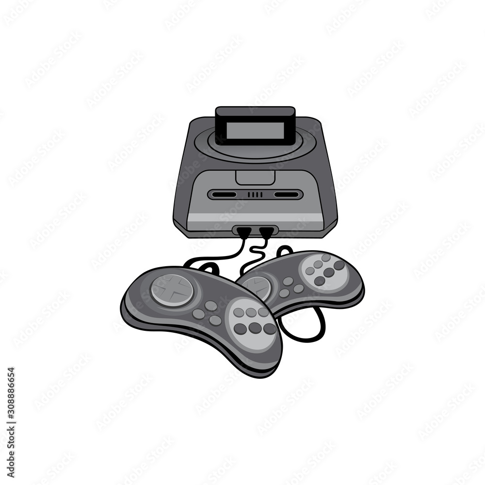 Vector of Classic sega game console design eps format Stock Vector ...